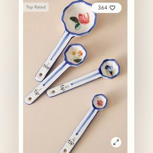 Anthropologie | Kitchen | Anthropologie Handpainted Glazed Stoneware ...